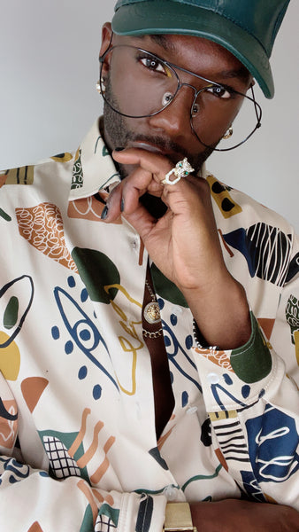 Sundry Symbols Button Down – ADEFAJE